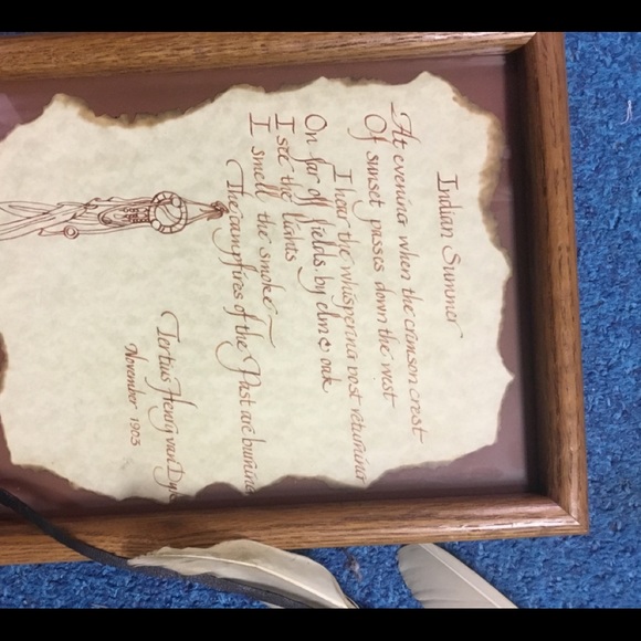 Handmade | Accessories | Leather And Wood Feather Dreamcatcher And Poem ...